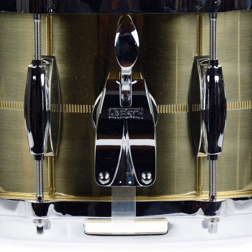 Gretsch 6.5x14 USA G-4000 Solid Spun Brass Snare Drum – Chicago Music ...