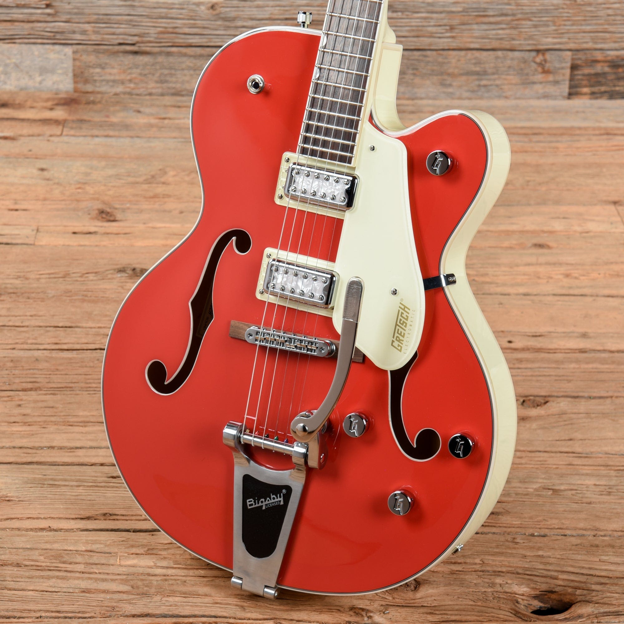 Gretsch G5410T Electromatic Tri-Five Two-Tone Fiesta Red/Vintage White ...