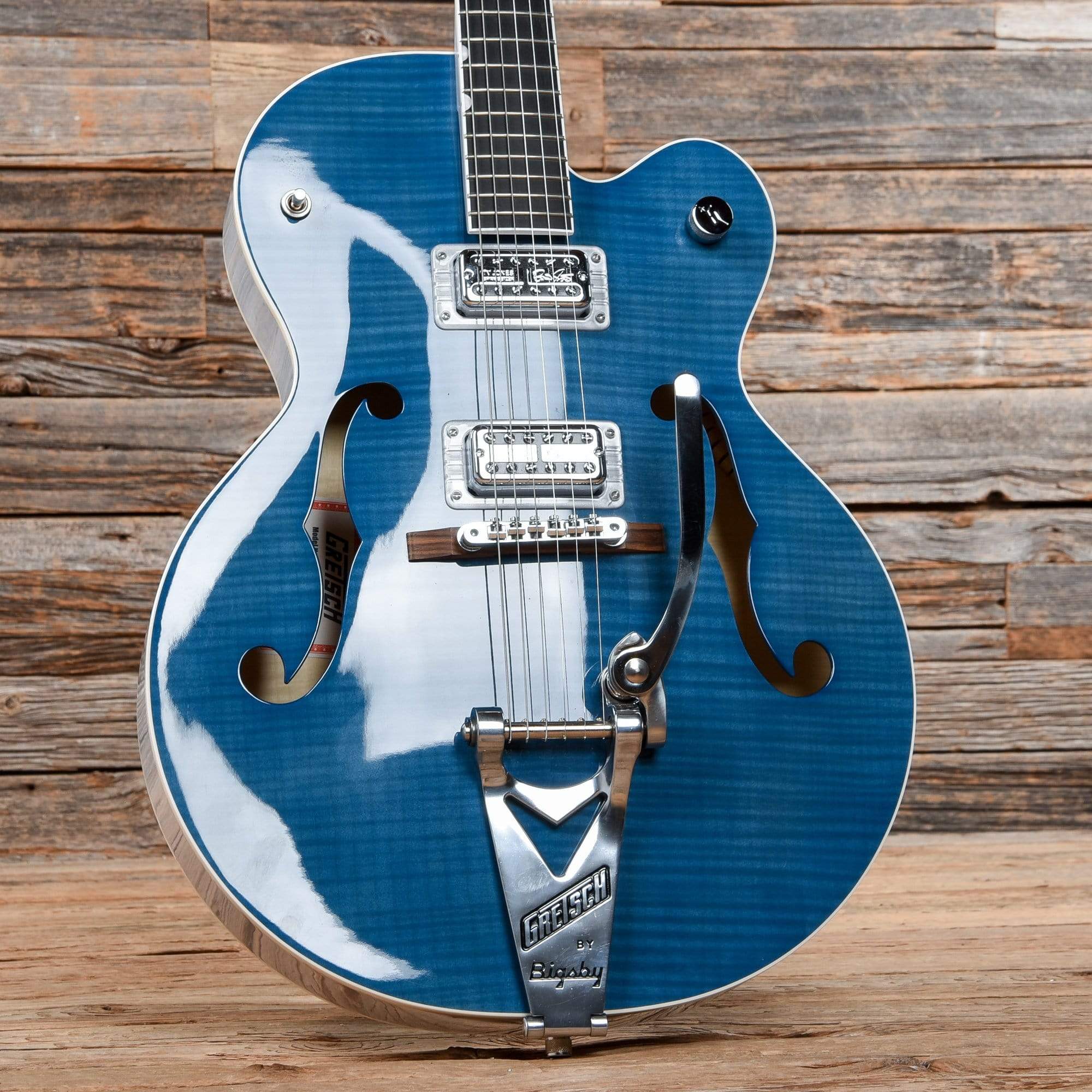 Gretsch G6120-BSHR-HBT Brian Setzer Hot Rod Harbour Blue 2015 – Chicago ...