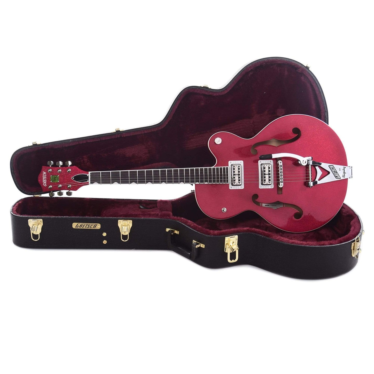 Gretsch G6120T-HR Brian Setzer Signature Hot Rod Hollow Body Magenta S ...