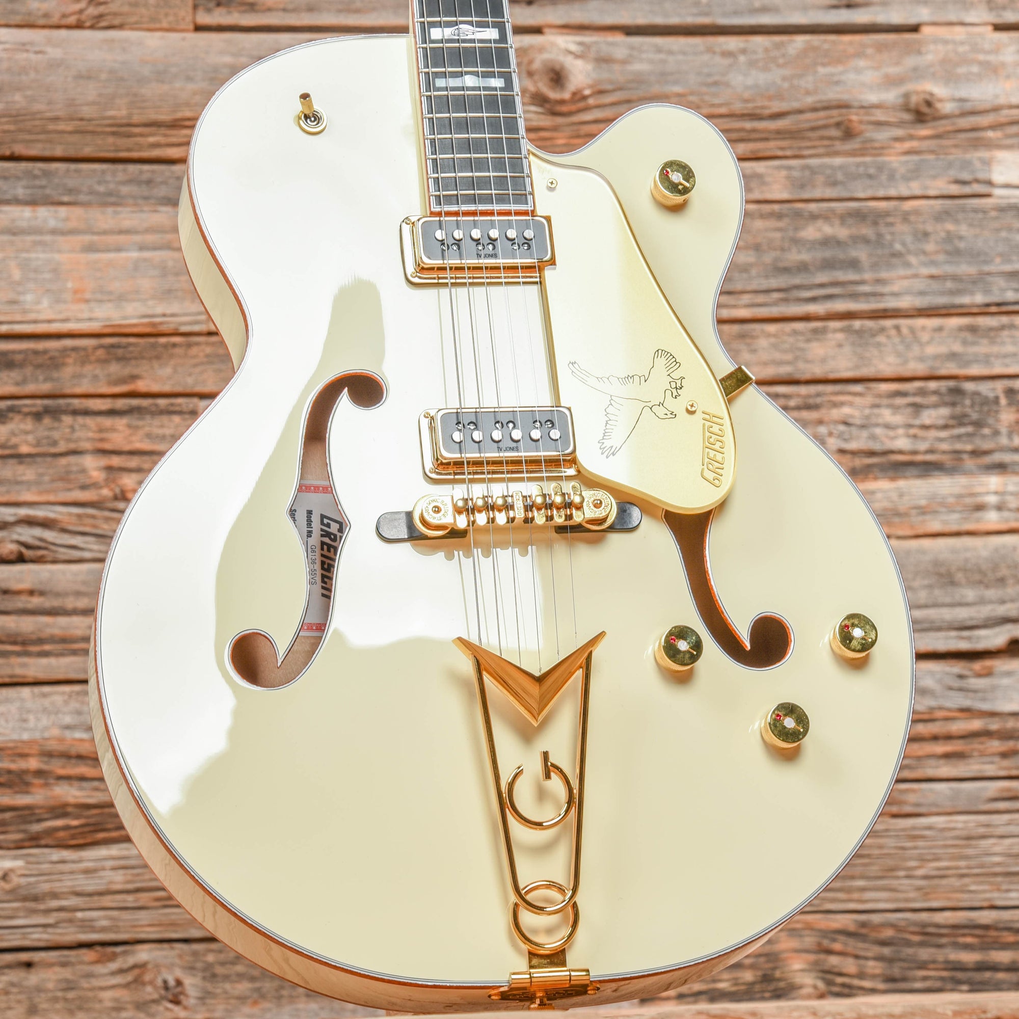 Gretsch White Falcon G6136 55VS White – Chicago Music Exchange