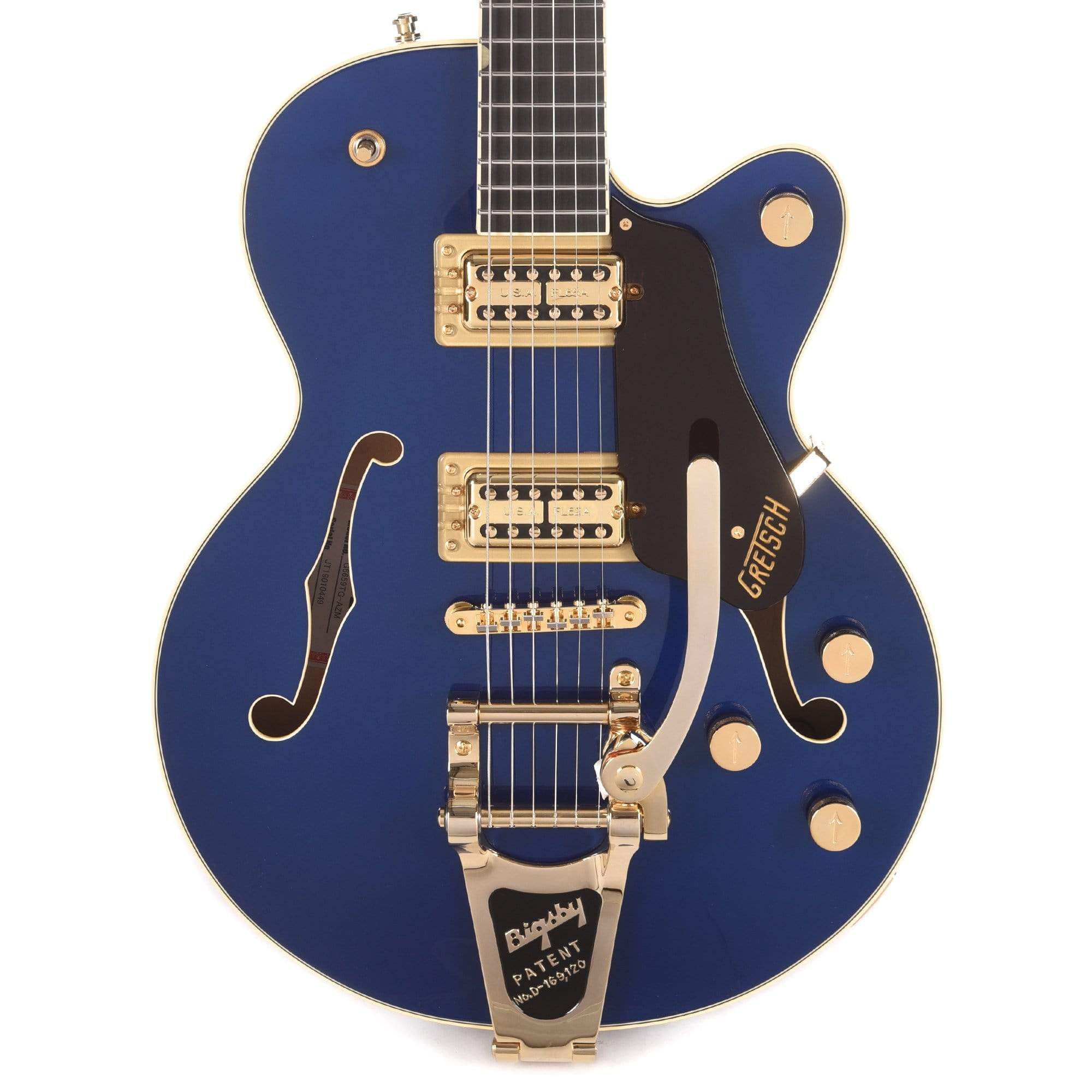 Gretsch G6659TG Broadkaster Jr. Azure Metallic w/Bigsby – Chicago Music ...