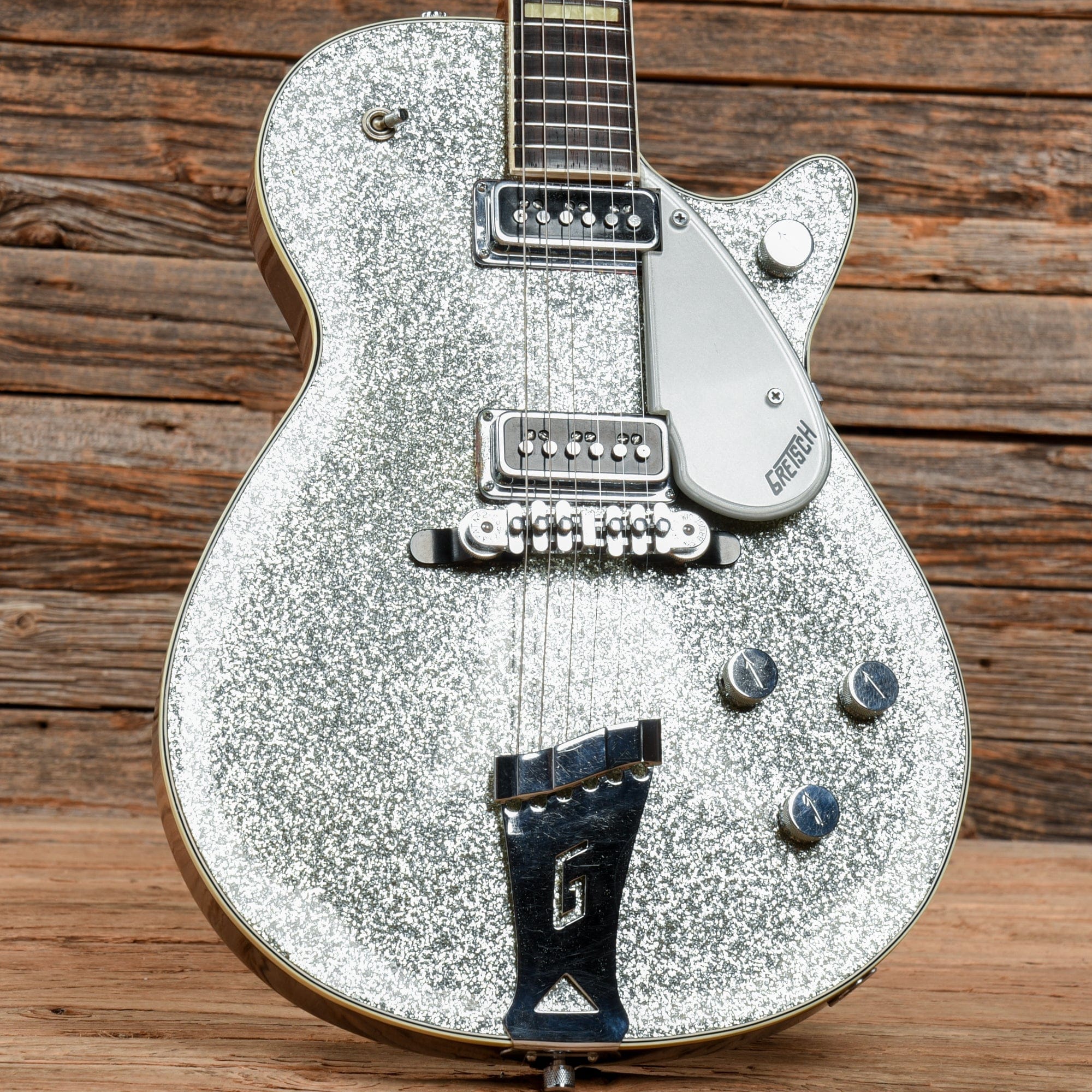 Gretsch 6129 Silver Jet Silver Sparkle 1957 – Chicago Music Exchange