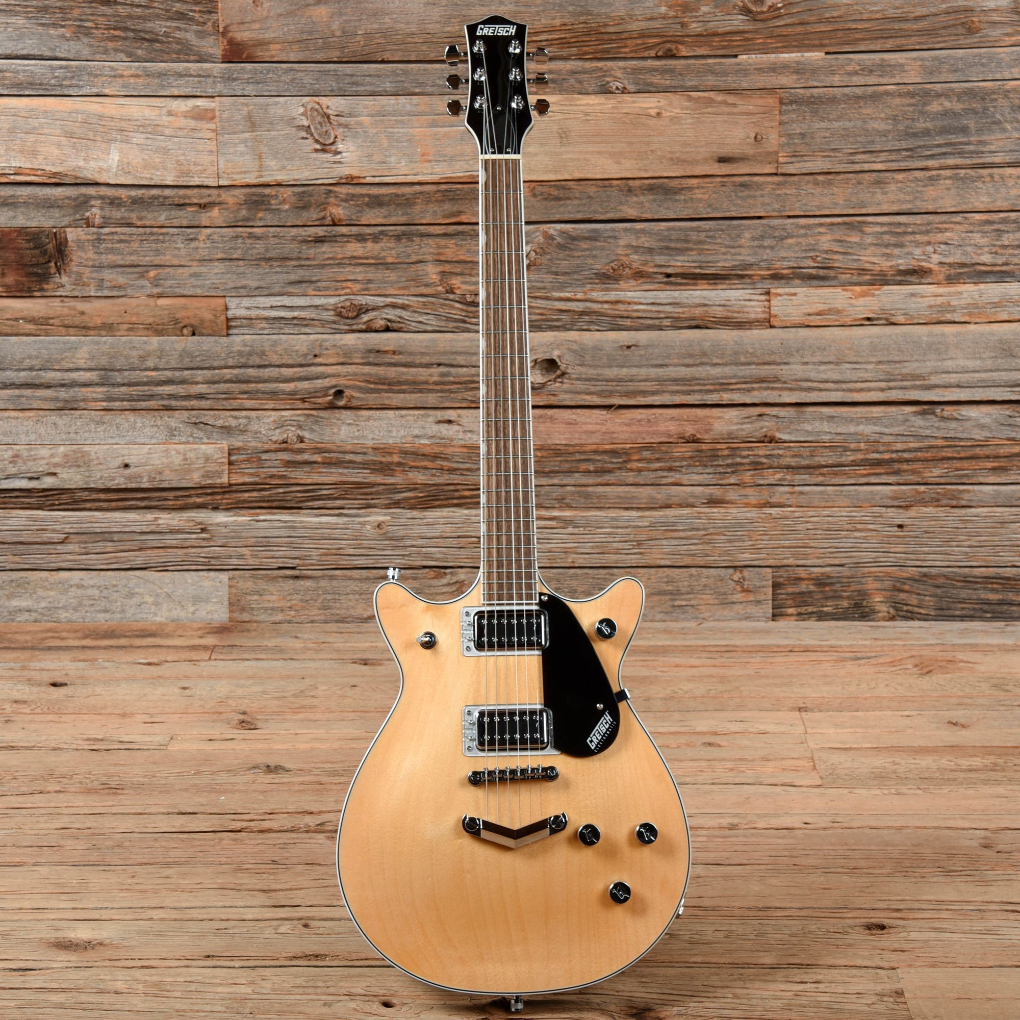 Gretsch G5222 Electromatic Double Jet BT Aged Natural w/V-Stoptail ...