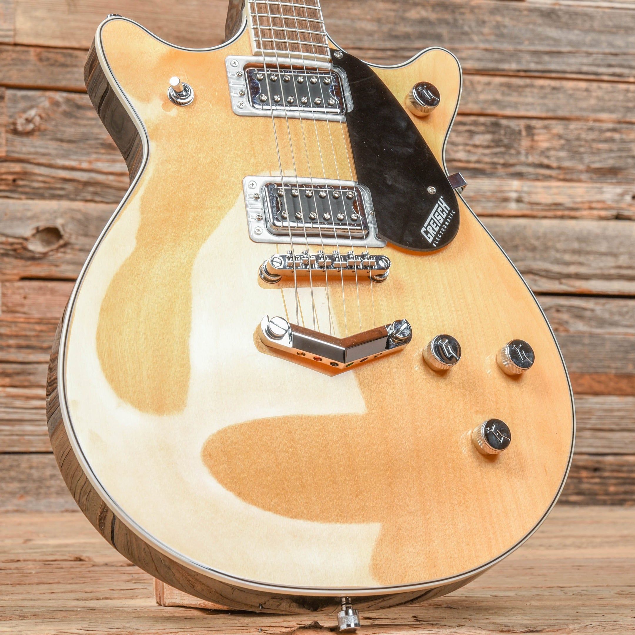 Gretsch G5222 Electromatic Double Jet BT Aged Natural w/V-Stoptail ...