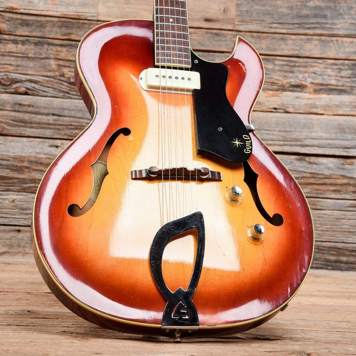 Guild T-100 Slim Jim Sunburst 1960s – Chicago Music Exchange