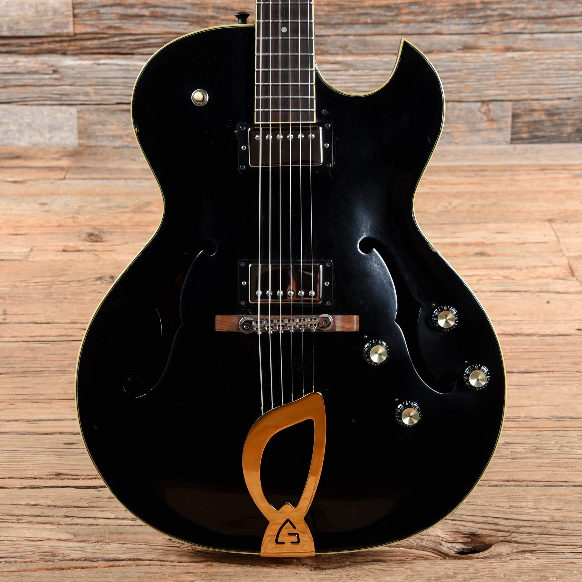 Guild T-100D Slim Jim Black Refin 1964 – Chicago Music Exchange