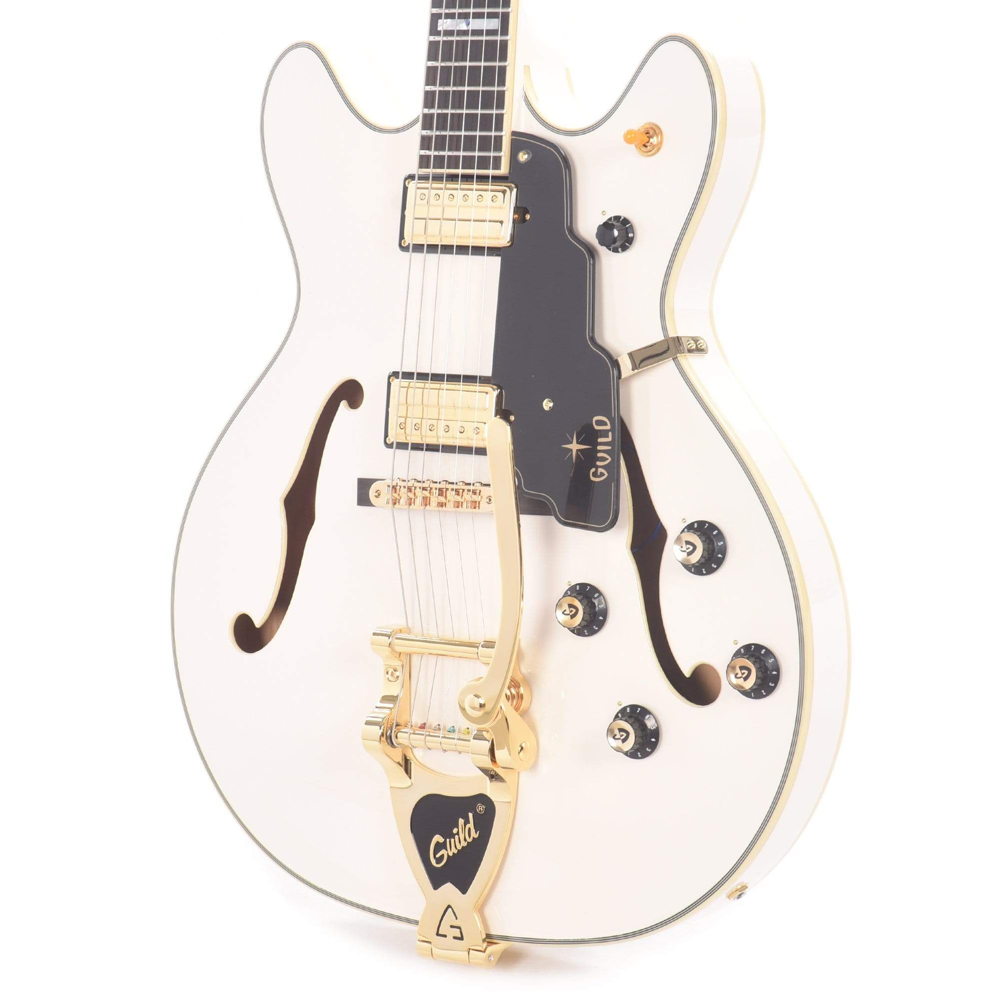 Guild Starfire VI DC Snow Crest White w/Guild Vibrato Tailpiece ...
