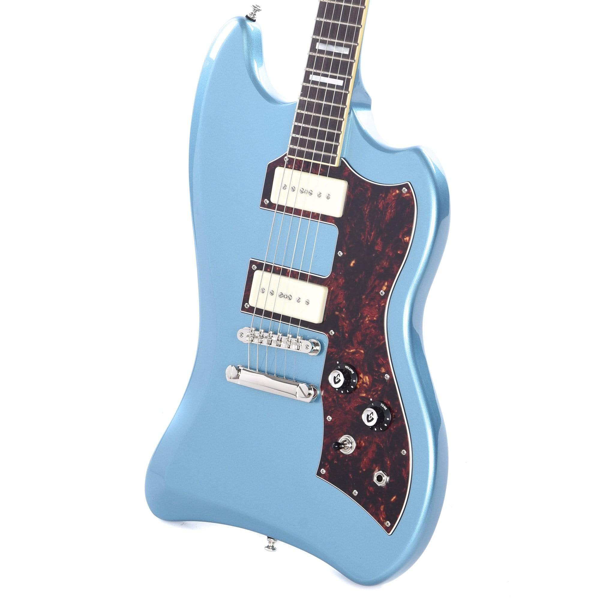 Guild T-Bird ST w/Franz P90 Pelham Blue – Chicago Music Exchange