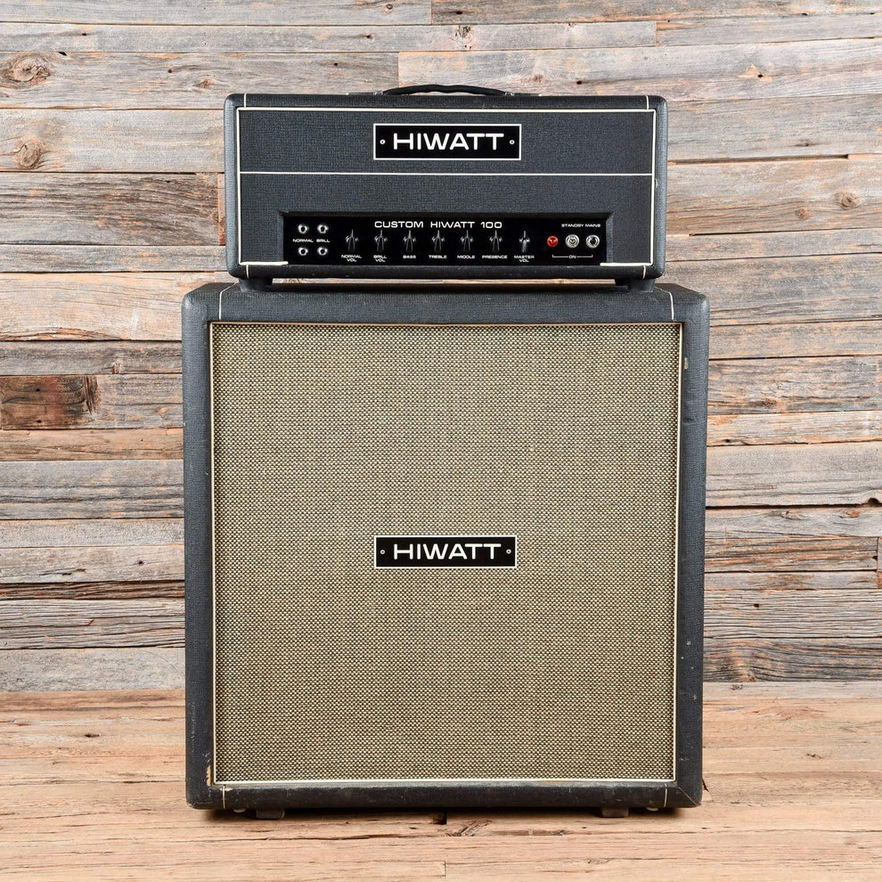 Hiwatt DR103 Head w/4x12 Cabinet 1972 – Chicago Music Exchange