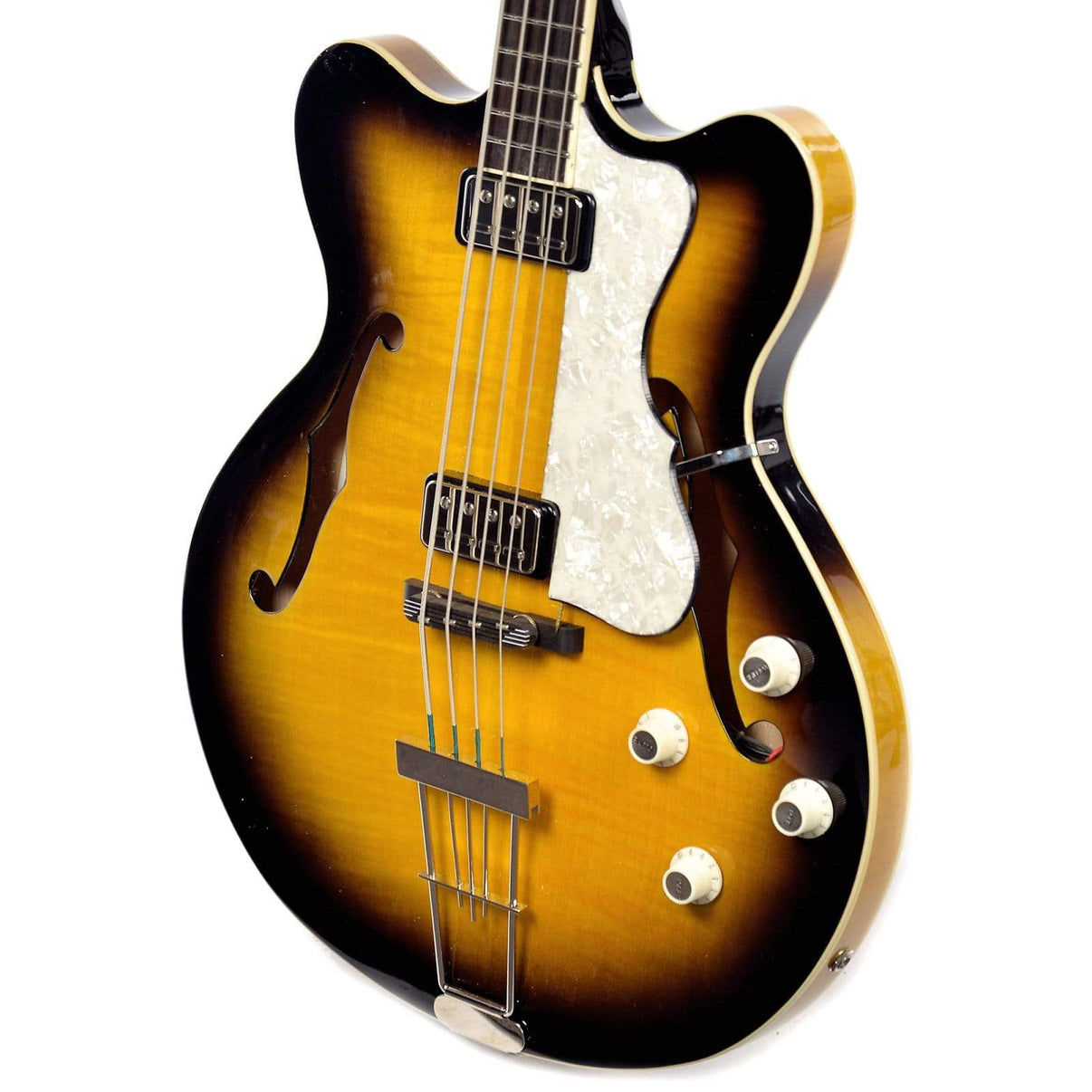Hofner Contemporary Verythin Reissue Bass Sunburst – Chicago Music Exchange