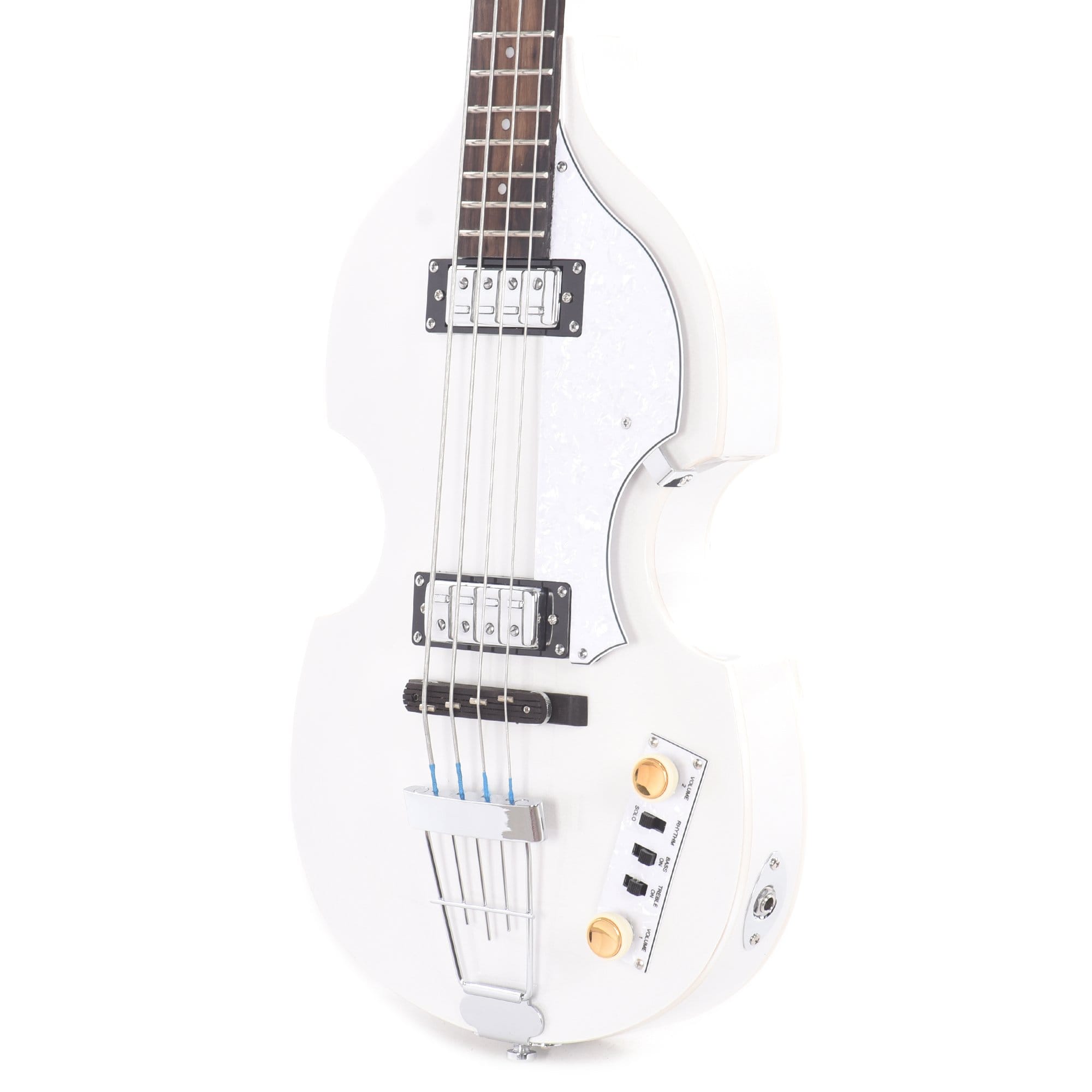 Hofner Ignition Pro Violin Bass Pearl White – Chicago Music Exchange
