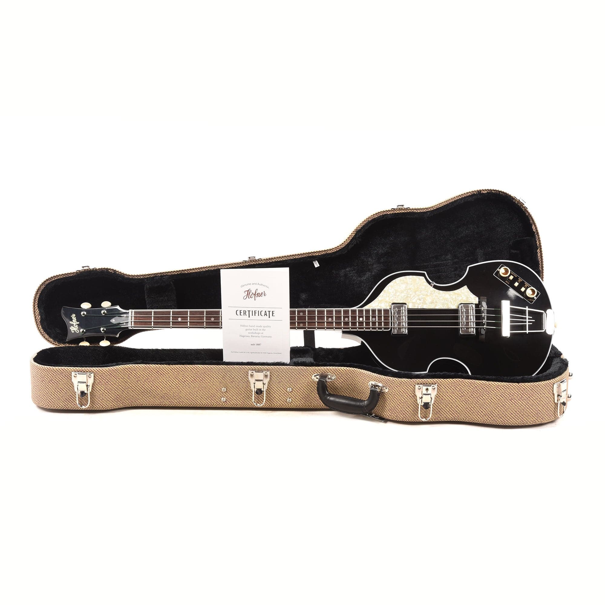 Hofner Limited Edition Custom '64 Violin Bass Gold Label Black Berlin ...