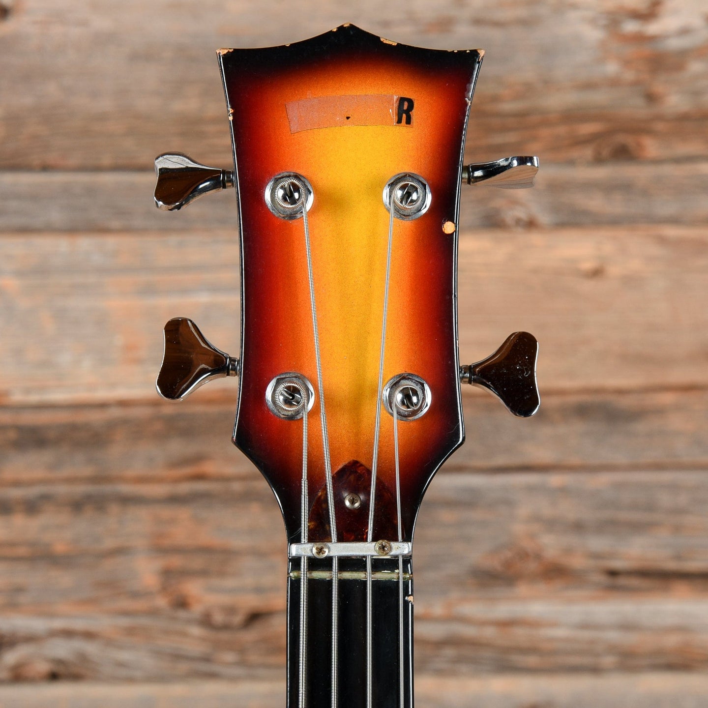 Hohner Bartell Semi-Hollow Fretless Bass Sunburst 1960s – Chicago Music ...