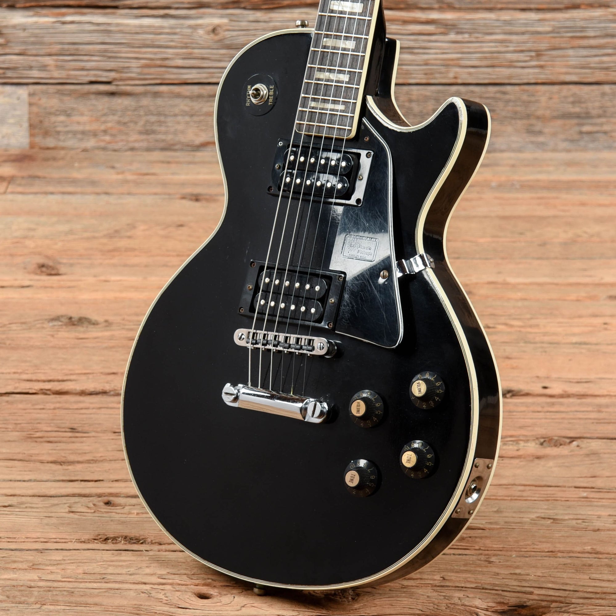 Hondo II HDLP-2B Singlecut Black 1970s – Chicago Music Exchange
