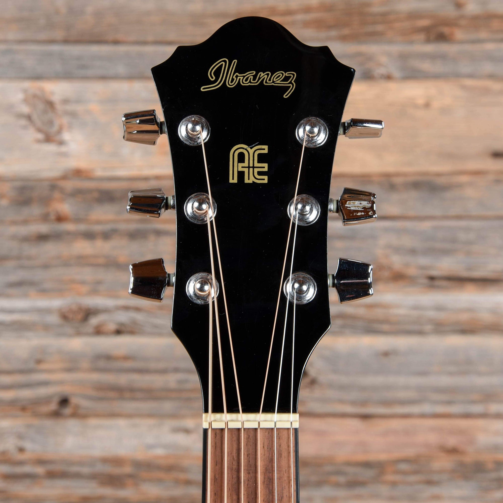Ibanez AEF18 Black – Chicago Music Exchange