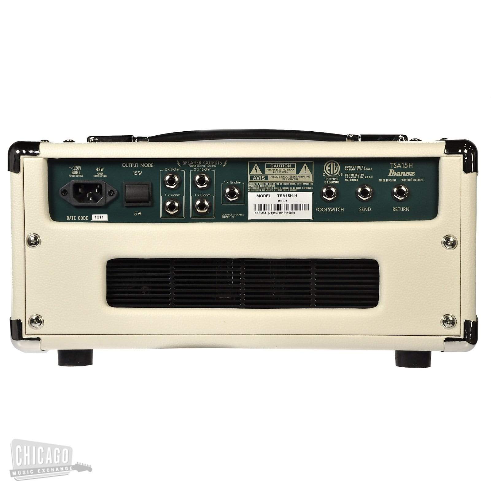 Ibanez TSA15H Tube Screamer 15W Tube Amplifier Head – Chicago Music ...