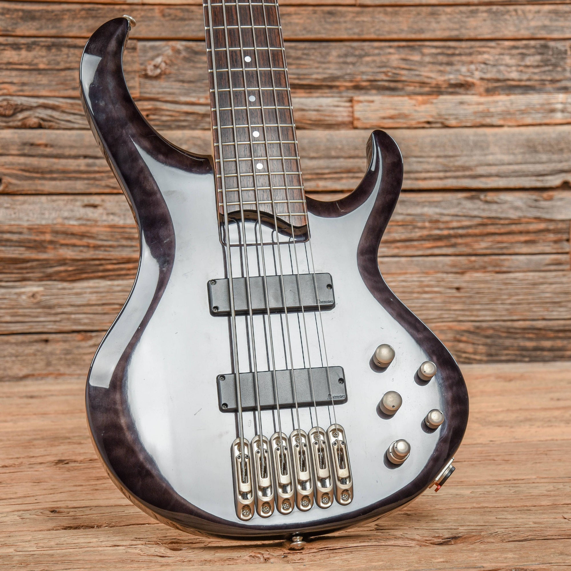Ibanez BTB406QM 6-String Bass Transparent Black – Chicago Music Exchange