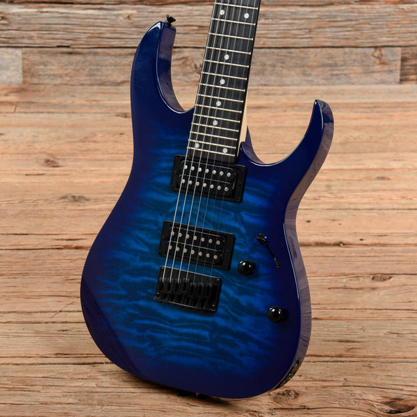 Ibanez GRG7221QA Gio 7-String Transparent Blue Burst 2020 – Chicago ...