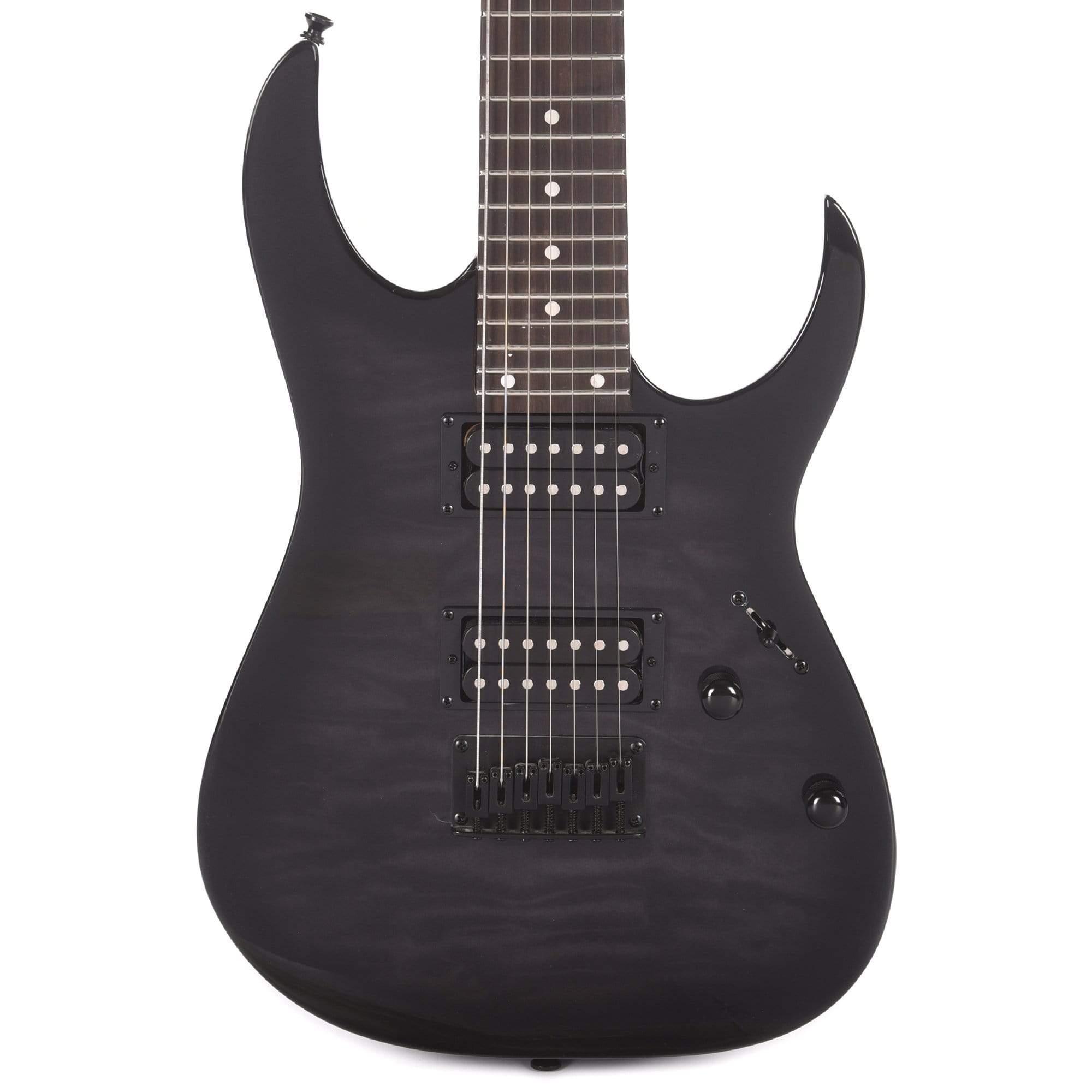 Ibanez GRG7221QA RG Gio Transparent Black Sunburst 7-String – Chicago ...