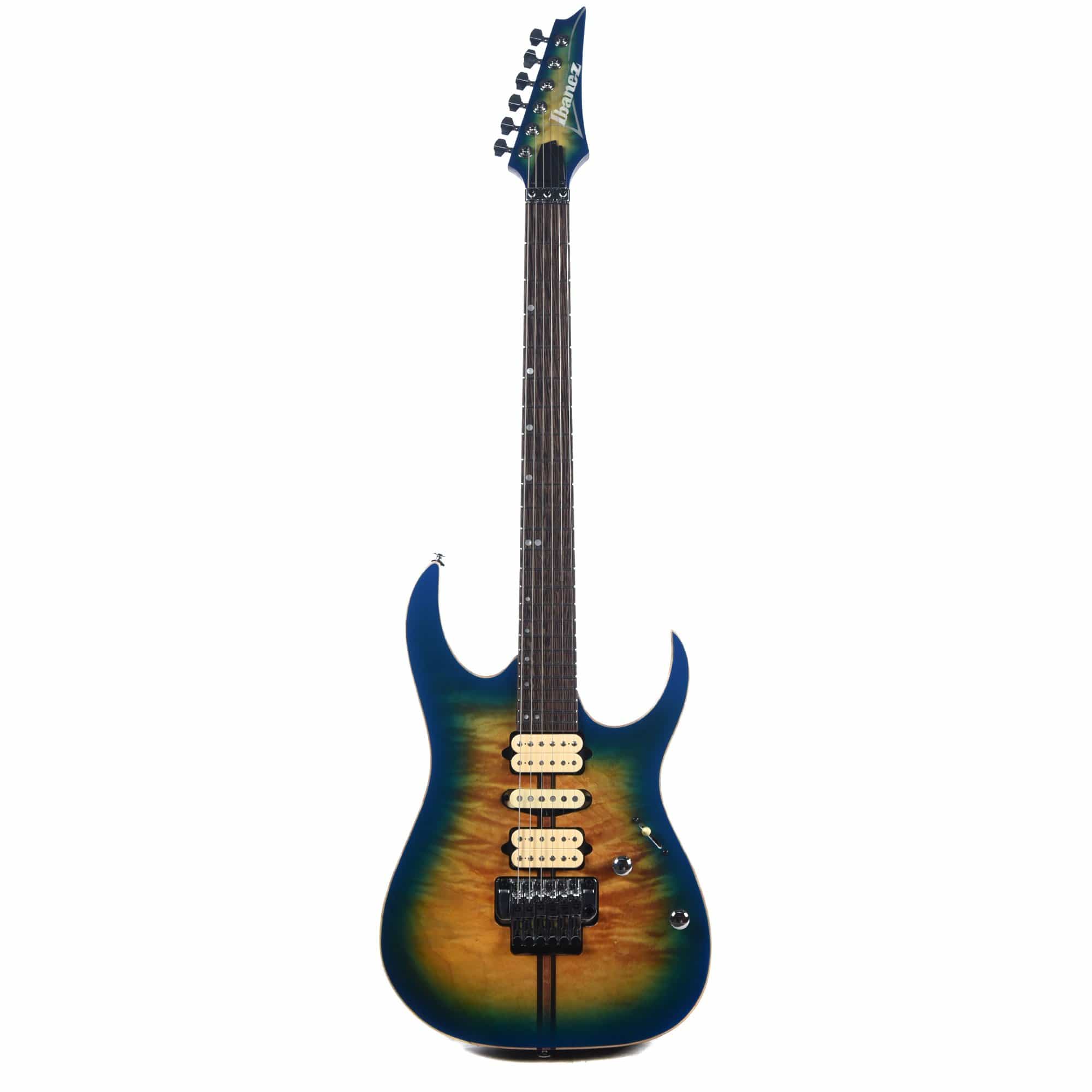 Ibanez RG6PFGMLTD RG Premium Geyser Blue Burst – Chicago Music Exchange