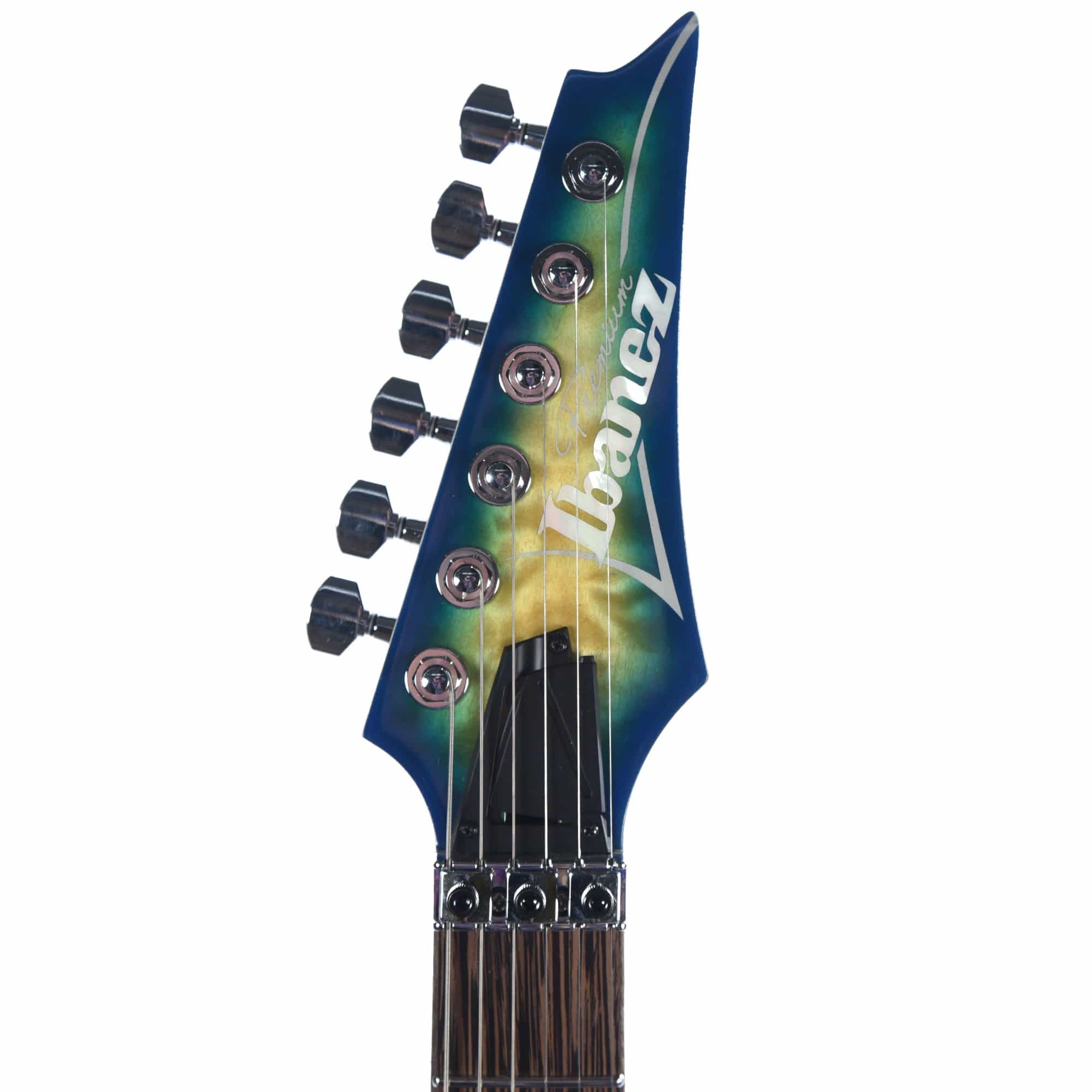 Ibanez RG6PFGMLTD RG Premium Geyser Blue Burst – Chicago Music Exchange