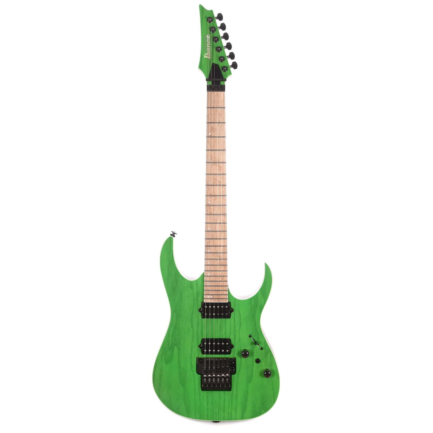 Ibanez RGR5220M RG Prestige Transparent Fluorescent Green w/Bare Knuck ...