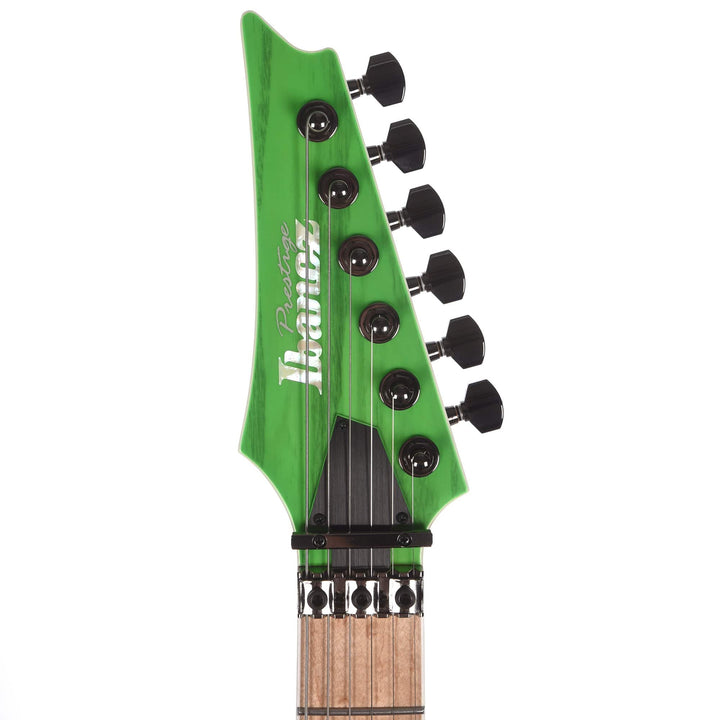 Ibanez RGR5220M RG Prestige Transparent Fluorescent Green w/Bare Knuck ...
