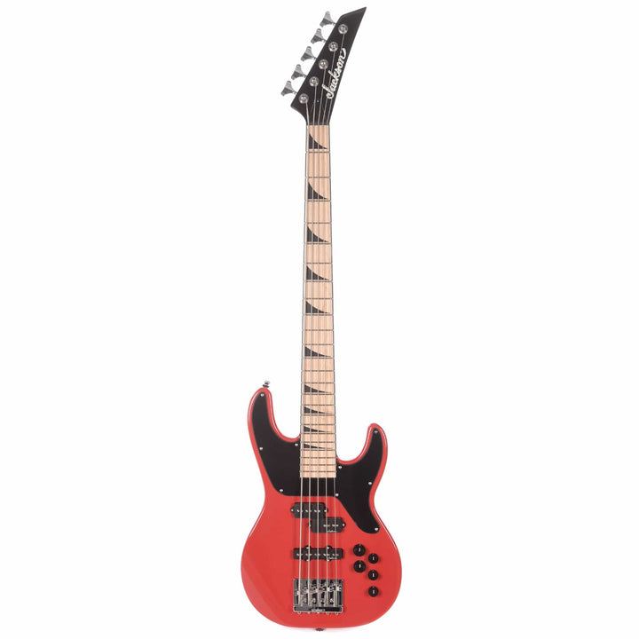 Jackson X Series CBXNTM V Bass Fiesta Red – Chicago Music Exchange