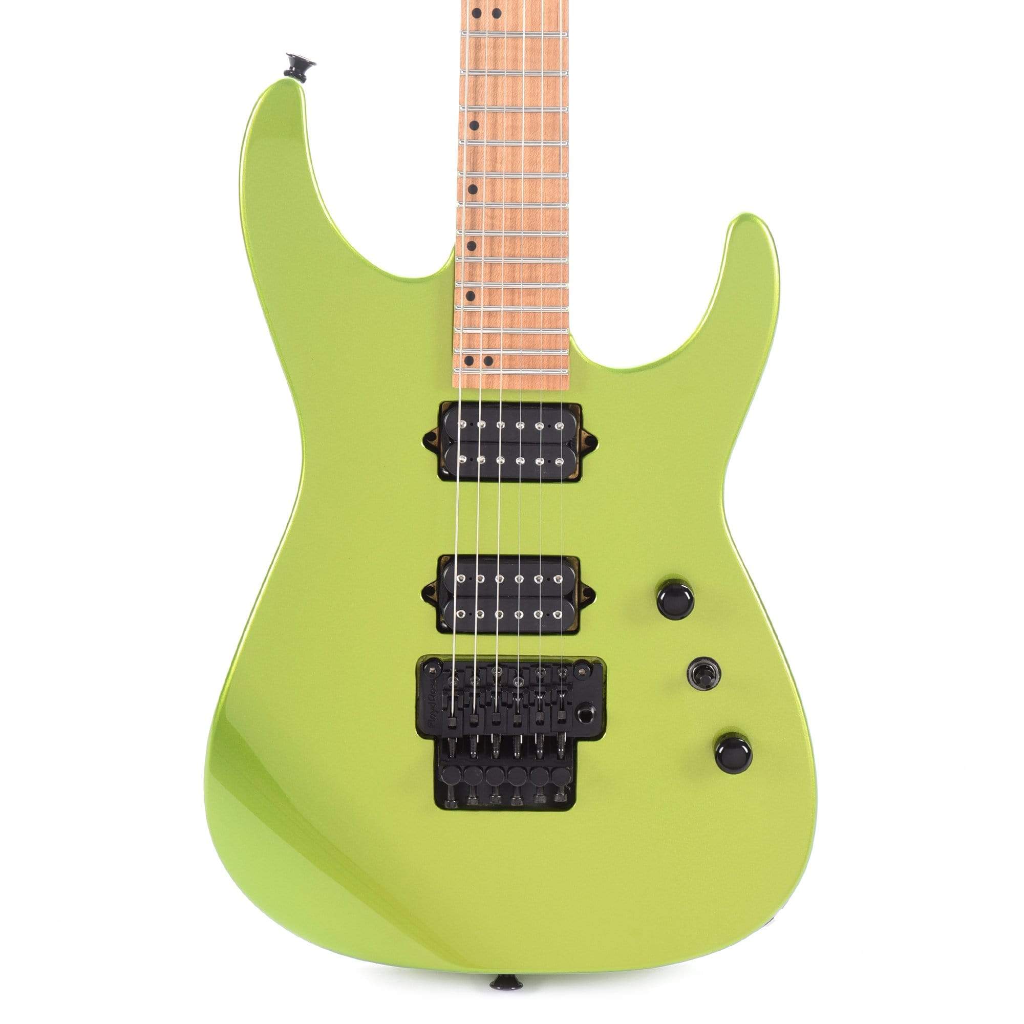 Jackson Custom Shop "CME Spec" Dinky 2H FR Lime Green Metallic w/Roast ...