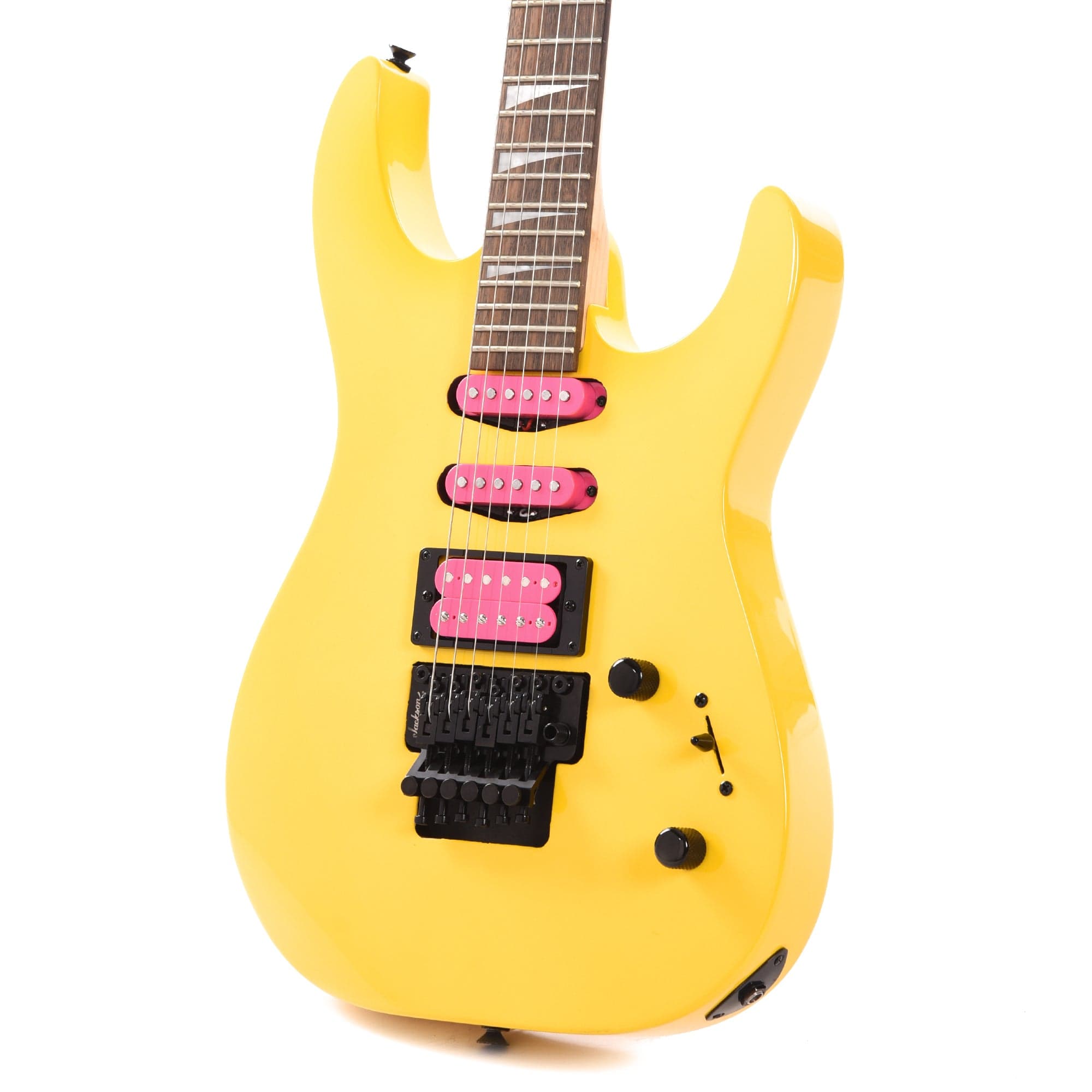 Jackson DK3XR HSS Caution Yellow w/Pink Pickups – Chicago Music Exchange