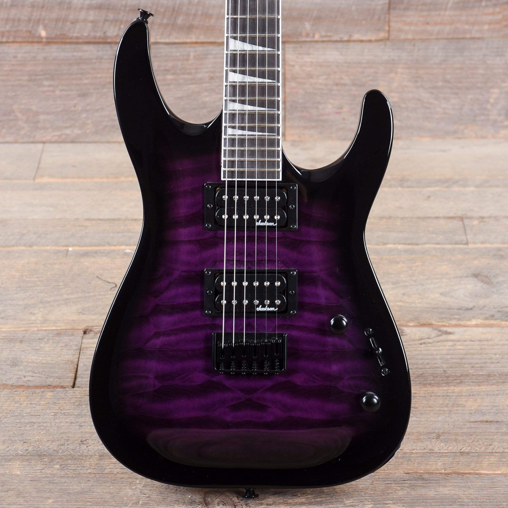 Jackson JS Series Dinky Arch Top JS32Q DKA HT Transparent Purple Burst ...