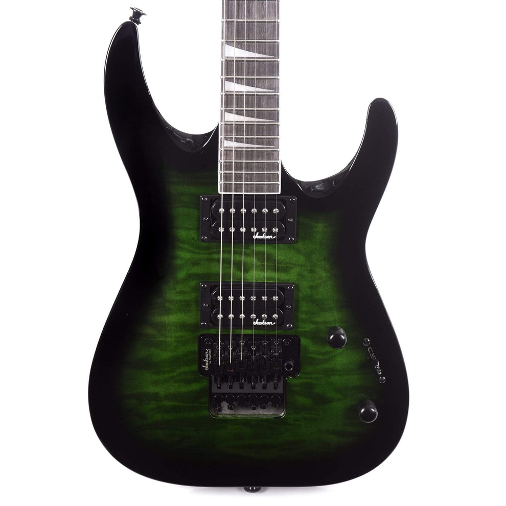 Jackson JS Series Dinky Arch Top JS32Q DKA Transparent Green Burst ...
