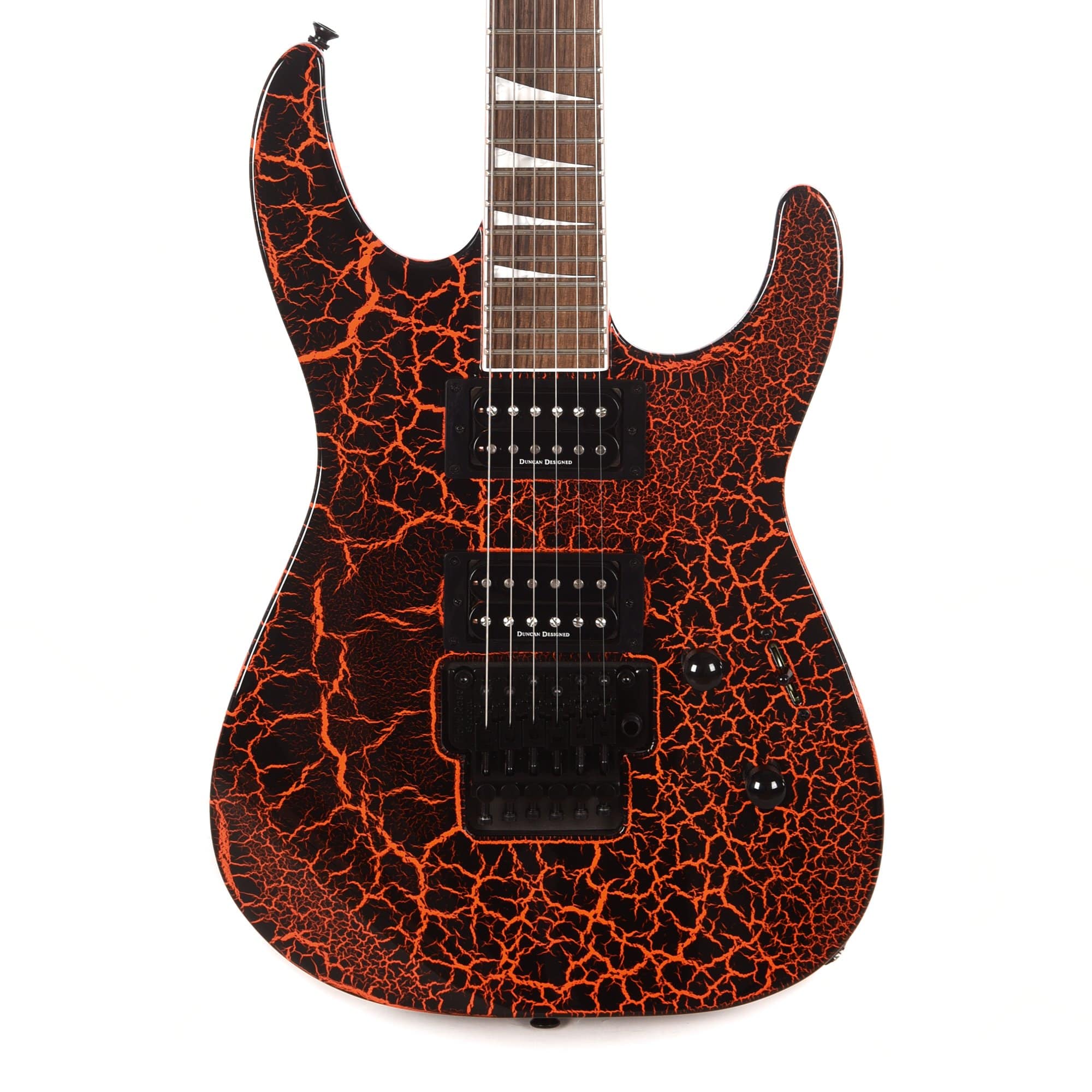 Jackson X Series Soloist SLX Neon Orange Crackle – Chicago Music Exchange