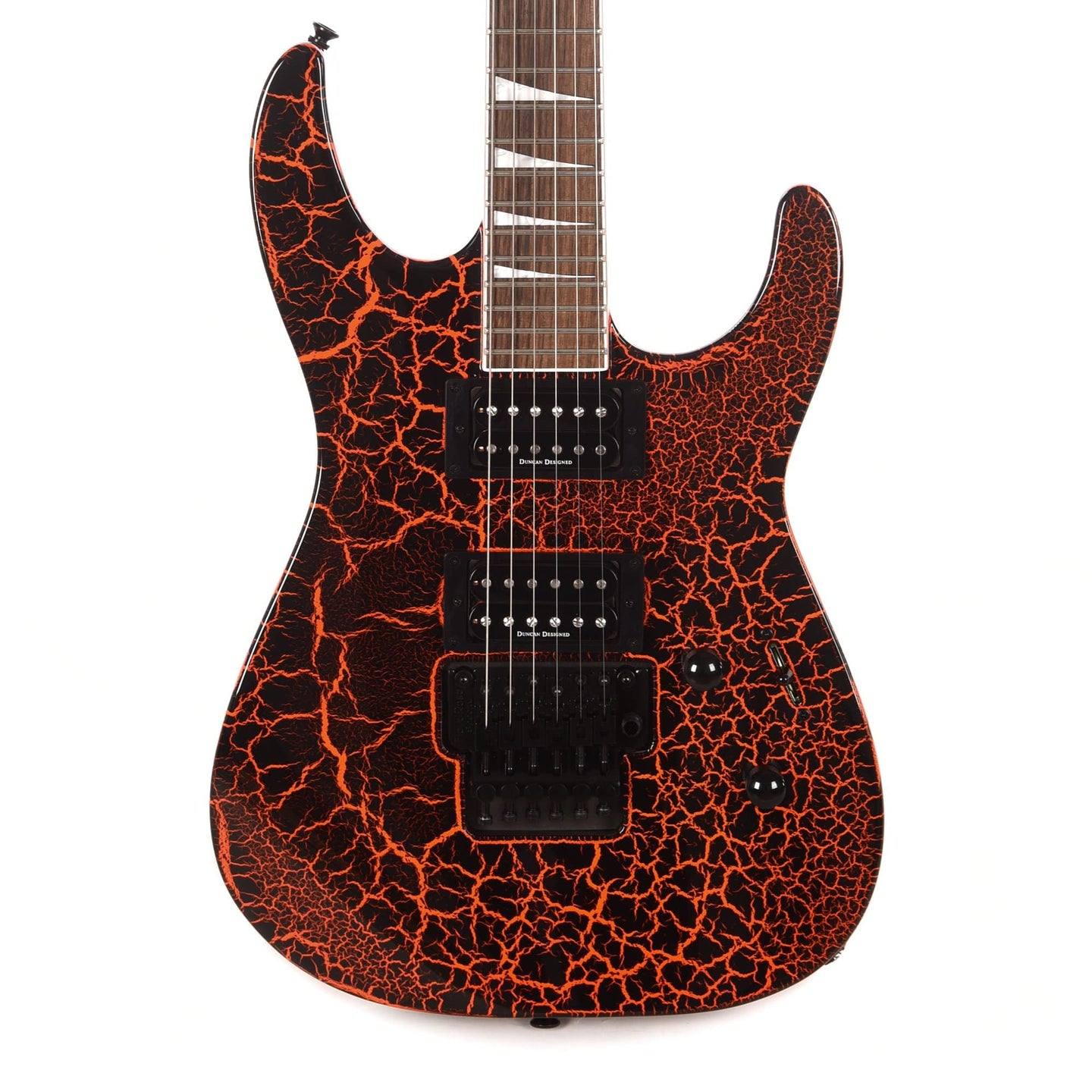 Jackson X Series Soloist SLX Neon Orange Crackle – Chicago Music Exchange