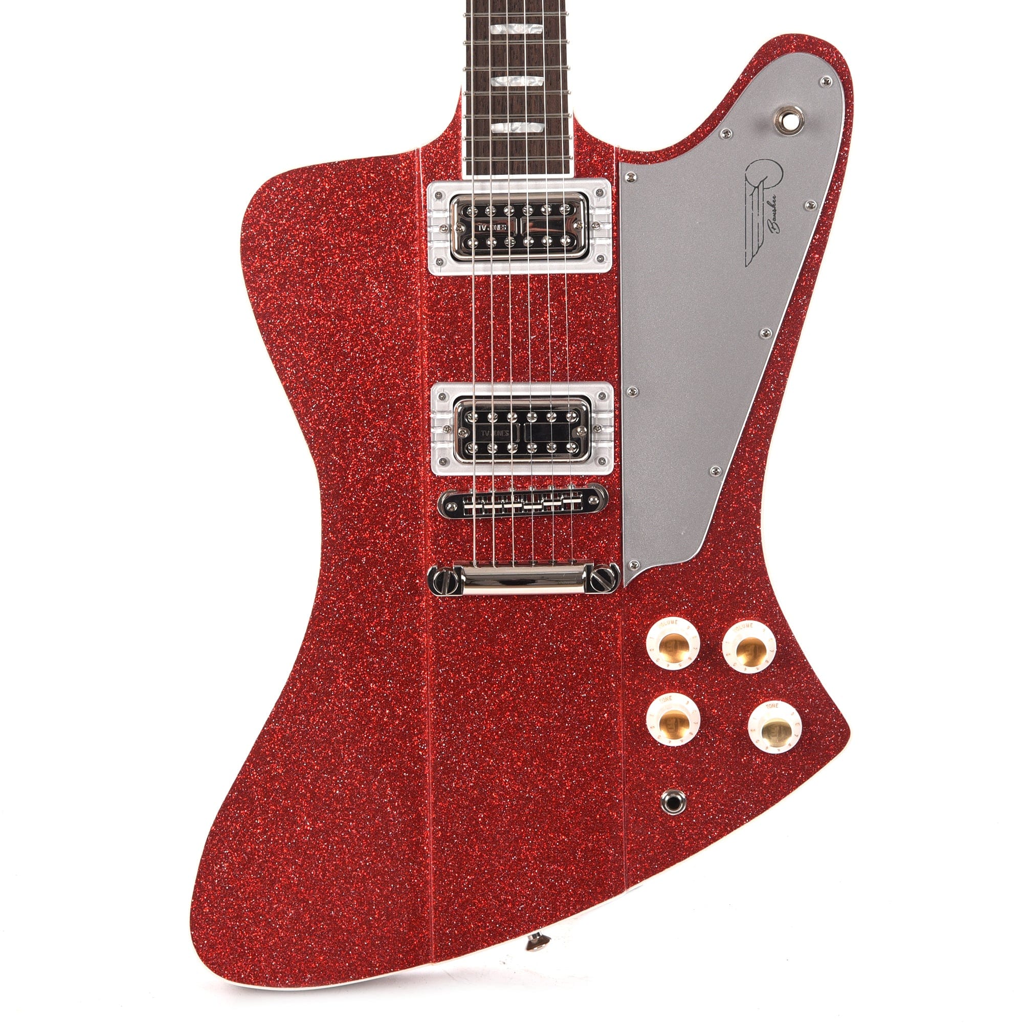 Kauer Banshee Standard Red Sparkle w/TV Jones Powertron Pickups ...