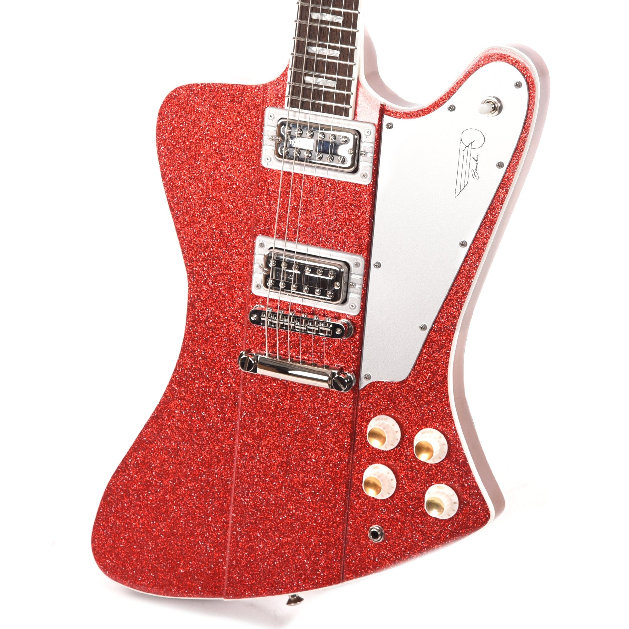 Kauer Banshee Standard Red Sparkle w/TV Jones Powertron Pickups ...