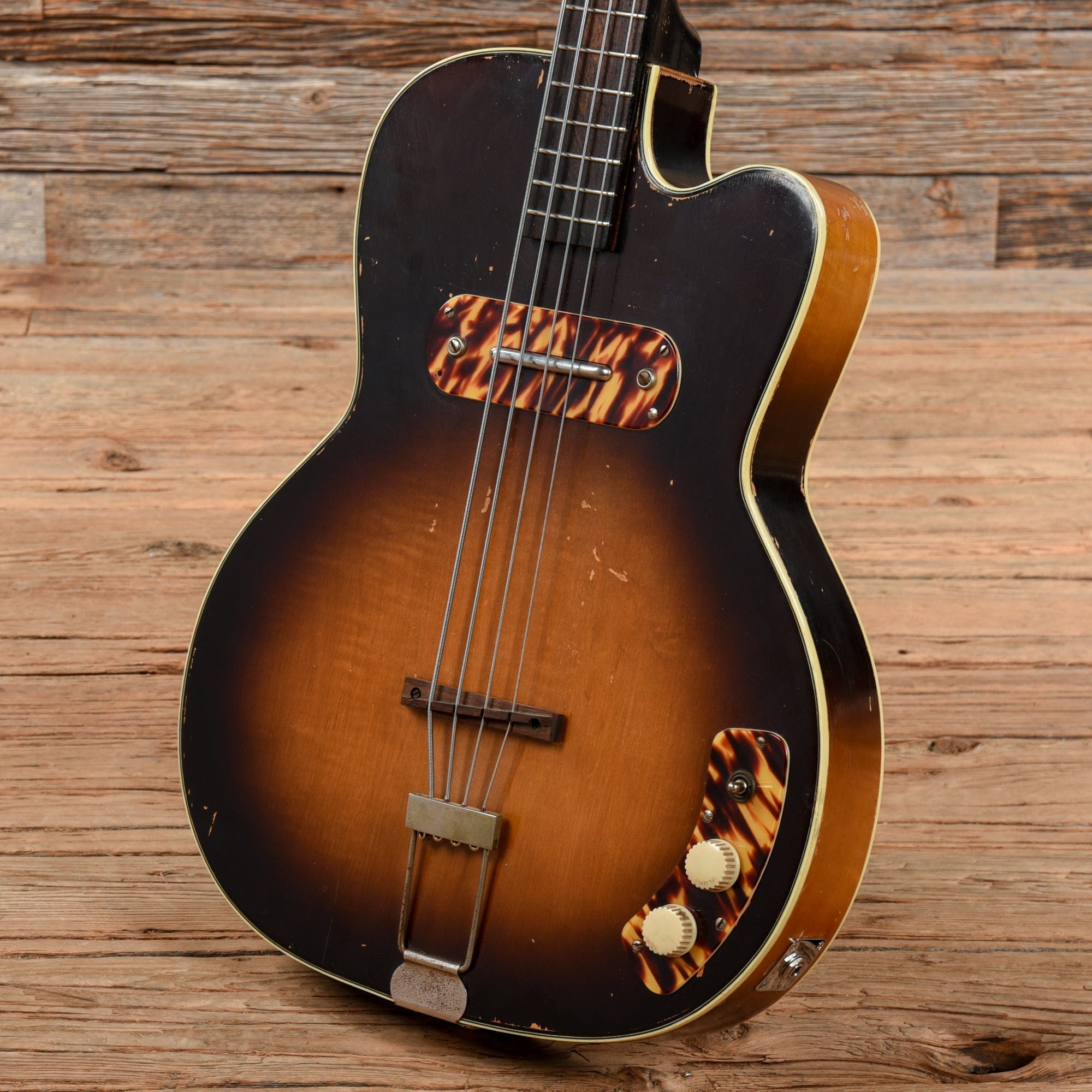 Kay K-162 Bass Sunburst 1950s – Chicago Music Exchange