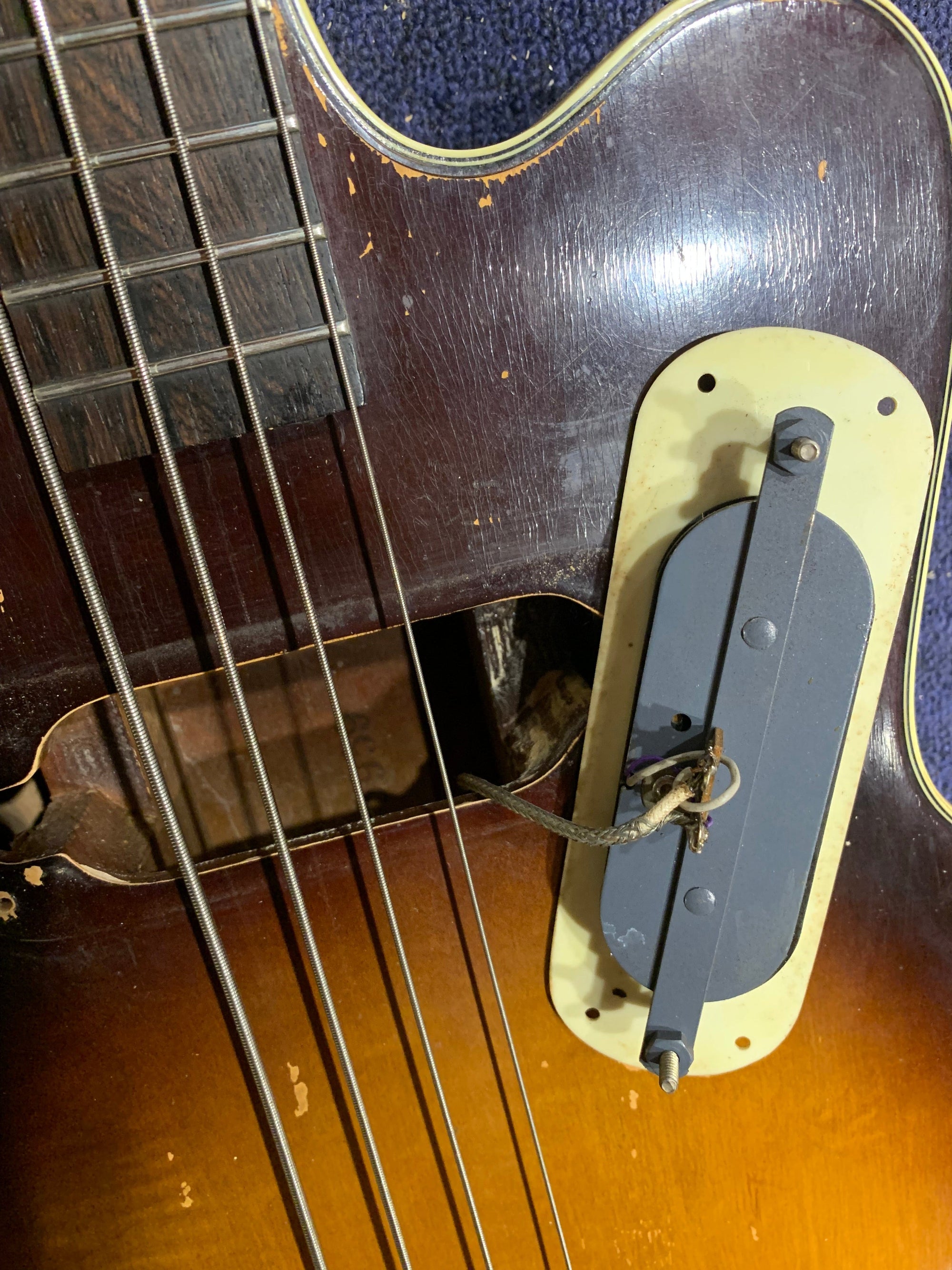 Kay K-162 Bass Sunburst 1950s – Chicago Music Exchange