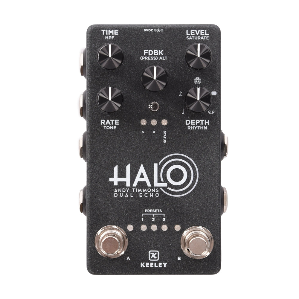 Keeley Limited Edition Halo Andy Timmons Dual Echo Pedal Overcast Gray ...