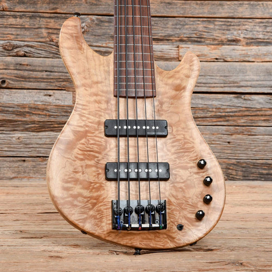 Ken Lawrence Exotic 5-String Fretless Bass Natural – Chicago Music Exchange