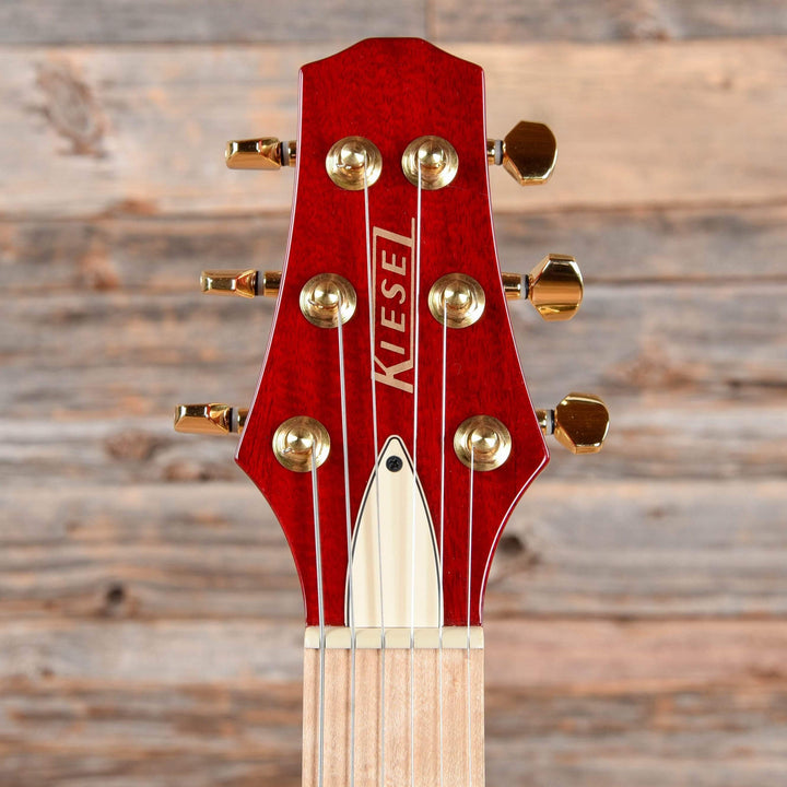 Kiesel CS624 California Single Cut Carved Top Cherry – Chicago Music ...