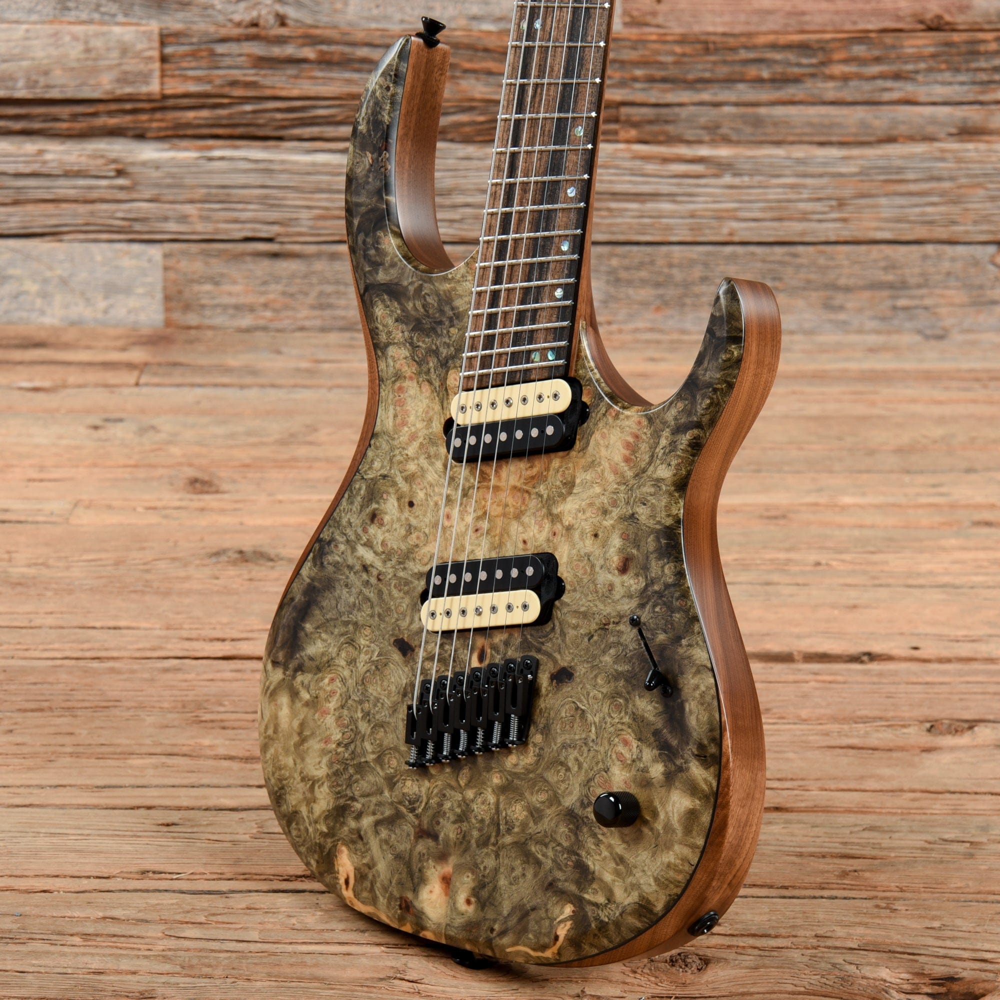 Kiesel K-Series Multiscale 7-String Buckeye Burl – Chicago Music Exchange