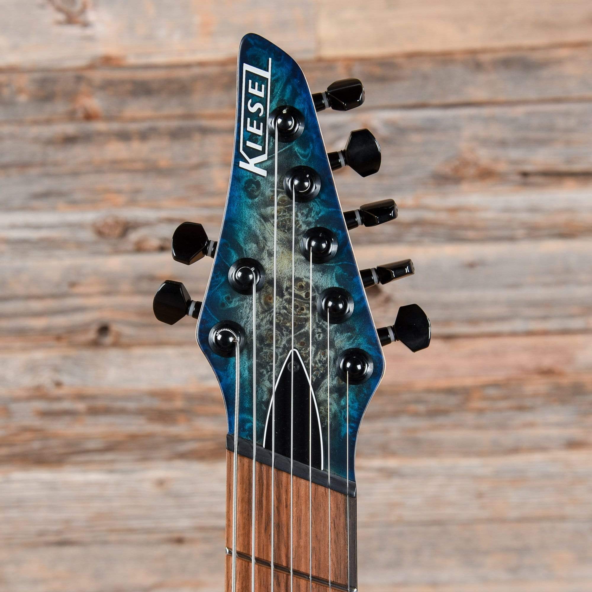 Kiesel KVM7 Vanquish Trans Aqua Burst 2017 – Chicago Music Exchange