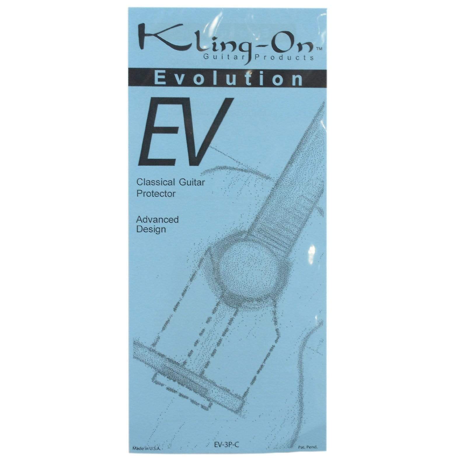 Kling-On EV-3P-C Evolution 3-Piece Clear Pickguard for Classical Guita ...