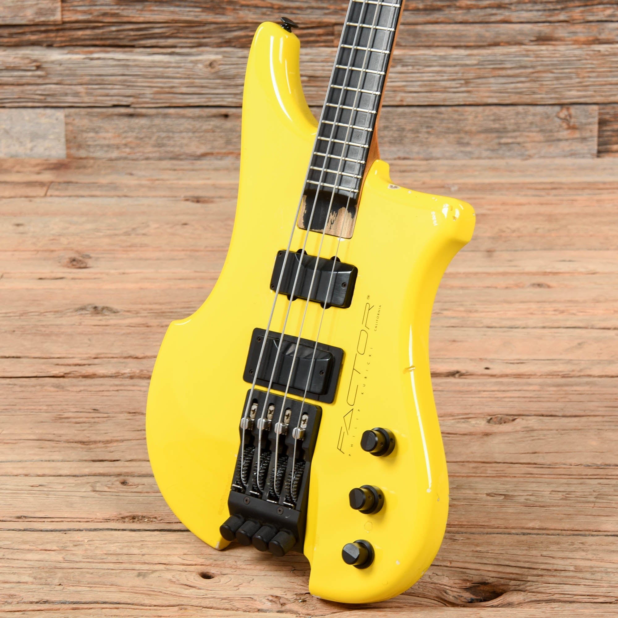 Kubicki Factor Bass Yellow – Chicago Music Exchange