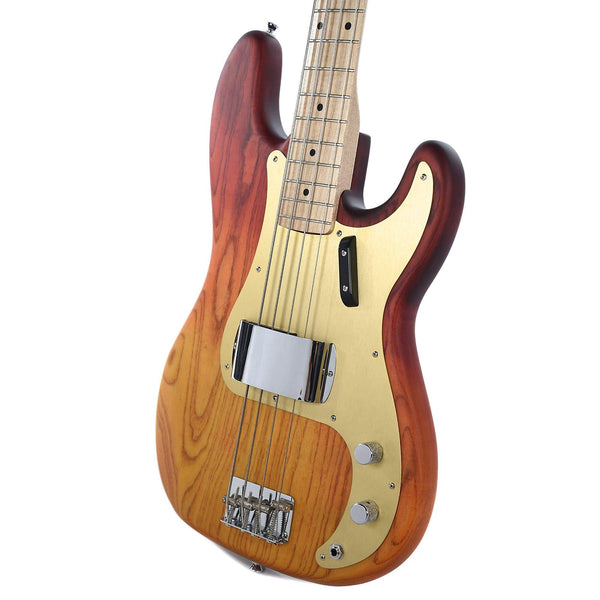 La Bella Olinto Bass Ash Vertical 3-Tone Vertical Burst Matte w/Gold A ...