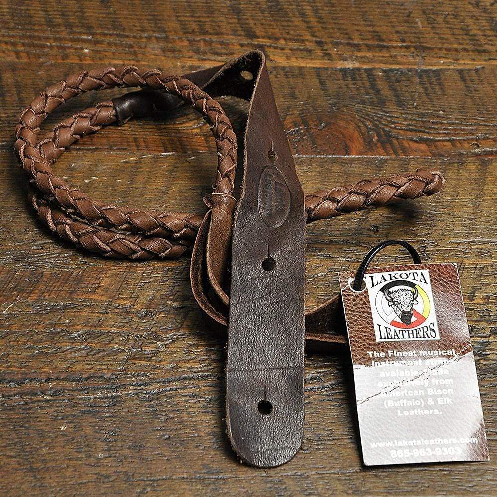 Lakota Leathers Mandolin Strap Round Braid 43 Inch Chocolate – Chicago ...