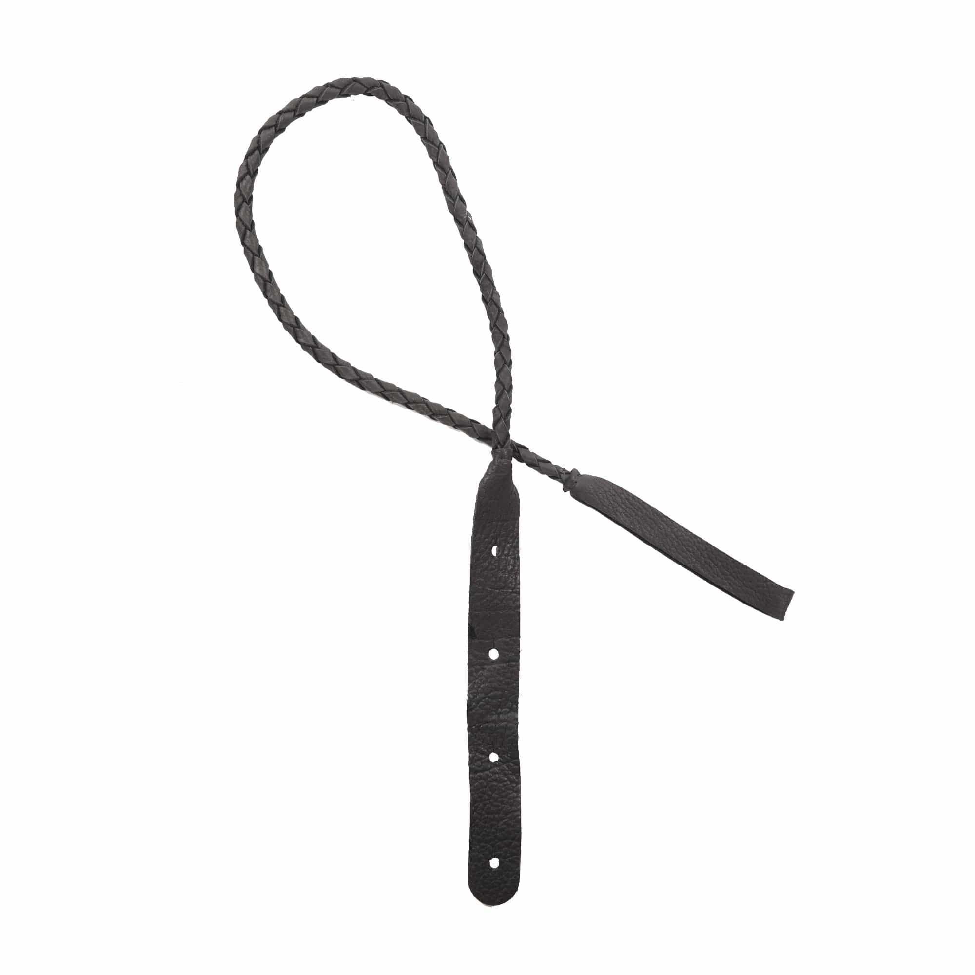 Lakota Leathers Round Braid Mandolin Strap 43" Black – Chicago Music ...