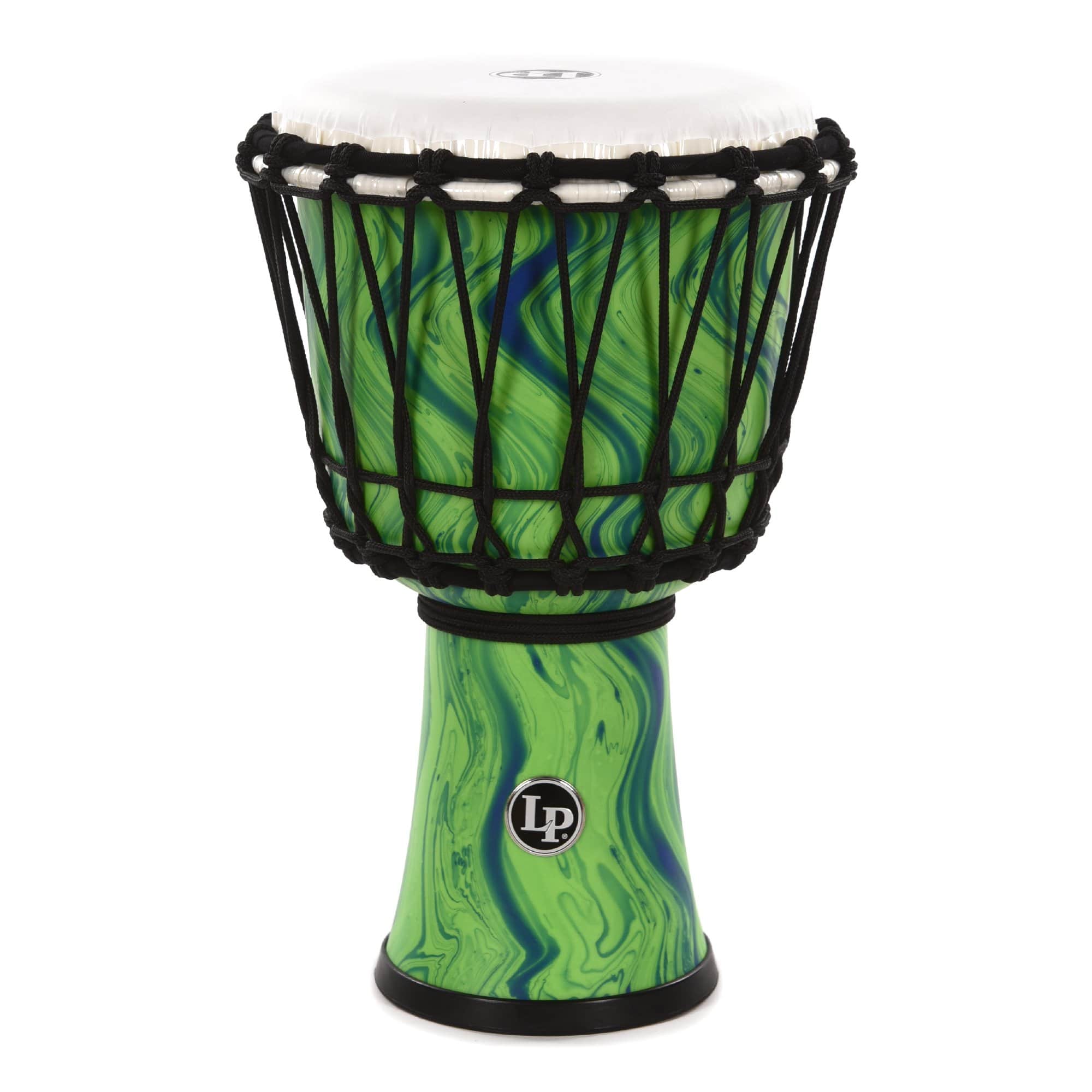 LP 7" Rope Tuned Circle Djembe Green Marble – Chicago Music Exchange